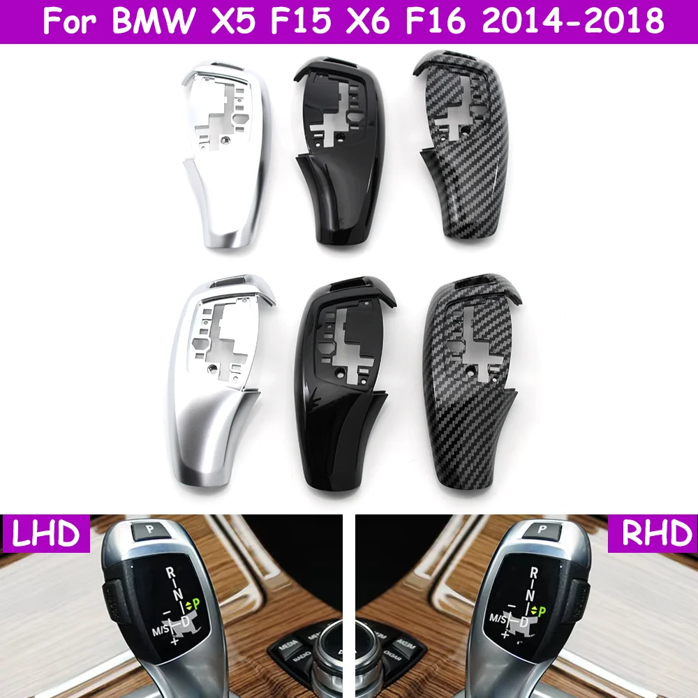F15 F16 LHD RHD Car Gear Shifter Knob Shift Lever Cover Replacement For ...