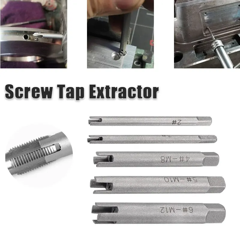 5PCS-M5-M12-Damaged-Screw-Tap-Extractor-Broken-Screw-Tap-Remover-Tool ...