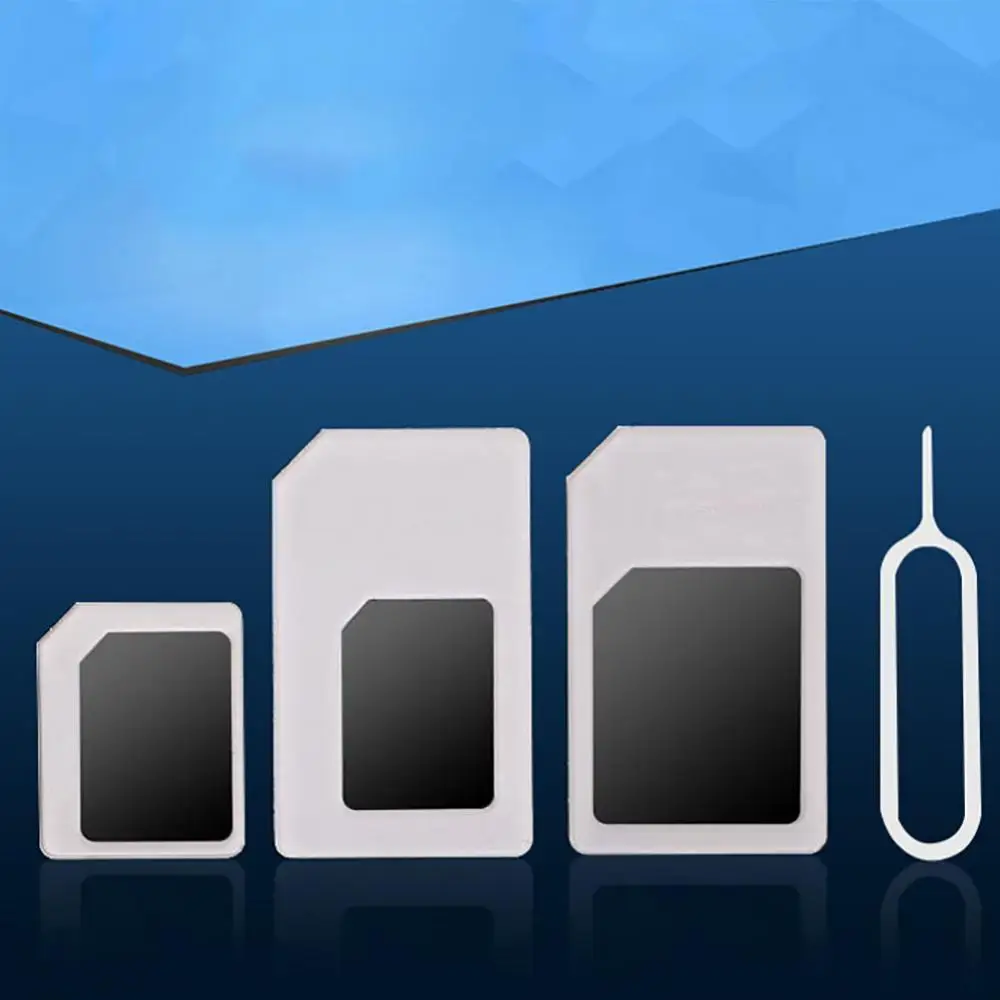 4Pcs-Universal-Mobile-Phone-SIM-Card-To-Micro-Standard-Card-Adapter ...