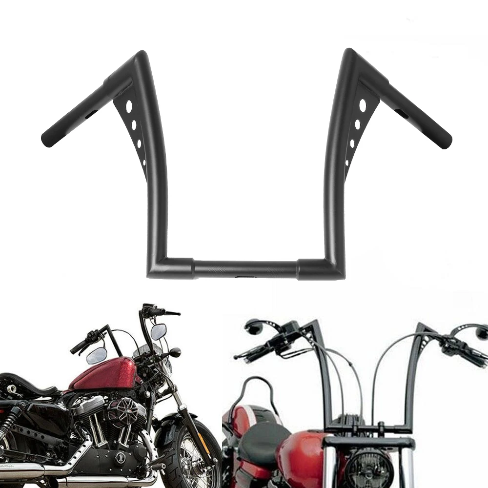 Modification Motorcycle 10'' 12'' 14" 16" Rise Ape Hangers Handlebar ...