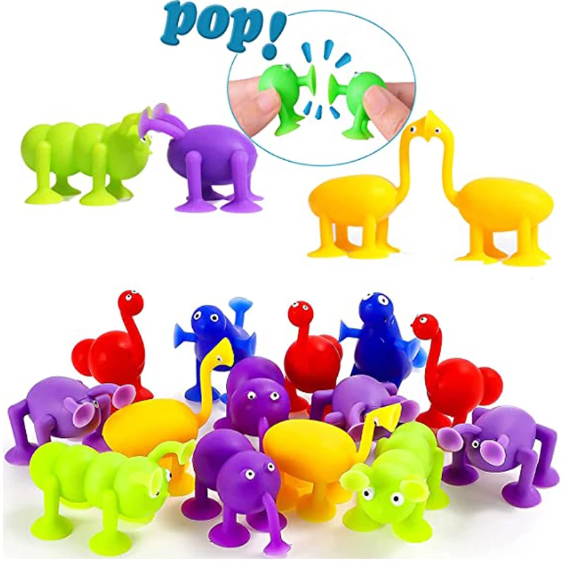 9PCS-Set-Mini-Animal-Shaped-Suction-Cup-Toys-Multicoloured-Building ...