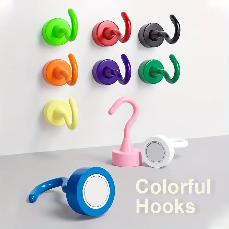 10pcs Multi-Color Magnetic Storage Hooks, 11lbs Weight Capacity ...