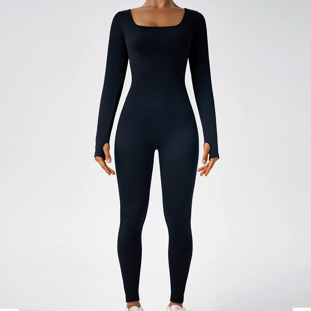 Women-s-tracksuit-Yoga-Set-Yoga-Jumpsuits-One-Piece-Workout-Long-Sleeve-Rompers-Sportswear-Gym ...