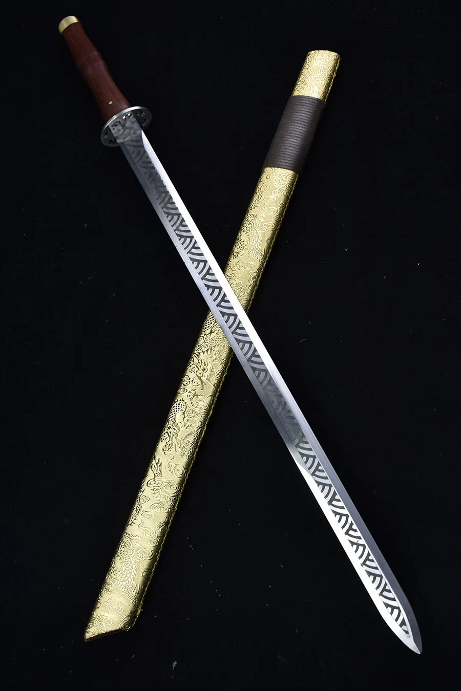 Stainless-steel-katana-Medieval-110-cm-Tang-sword-water-Wave-Spray ...