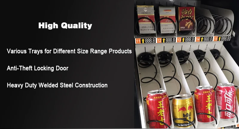With coin and bill payment tabletop snack vending machine/food vending ...