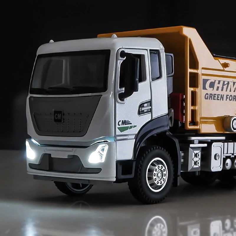 Diecast 1/32 Scale Muck Truck Engineering Vehicle Simulation Alloy Car ...