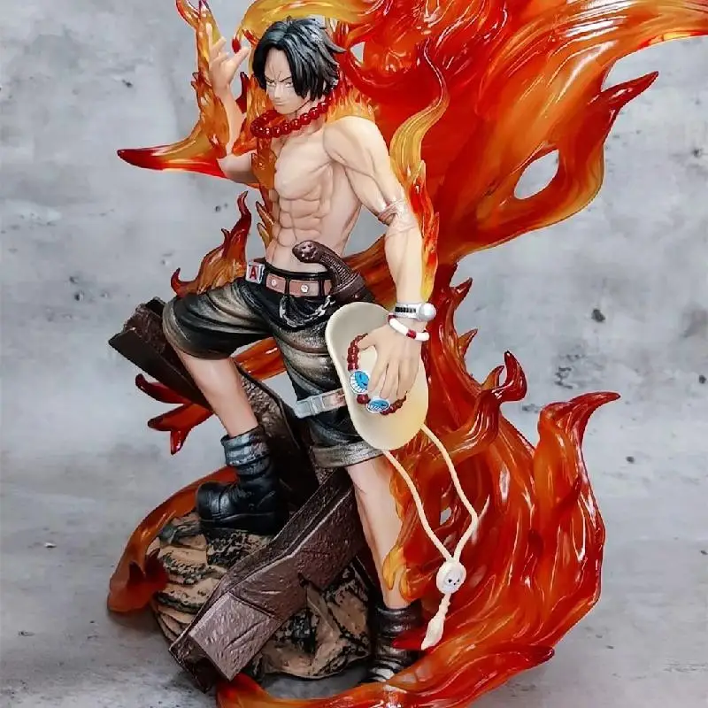 One Piece Ace Figures Toys Japan Anime Collectible Glow USB Figurines ...