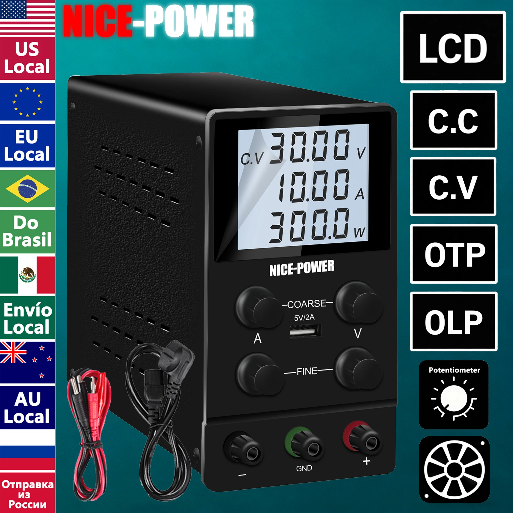 Do Brasil, Fonte de alimentação DC NICE-POWER Variável, comutação ...