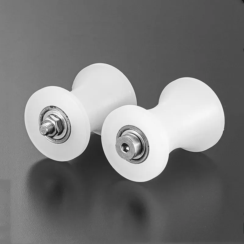 1PC Nylon U-groove Positioning Pulley Sliding Door Clamp Wheel Silent ...