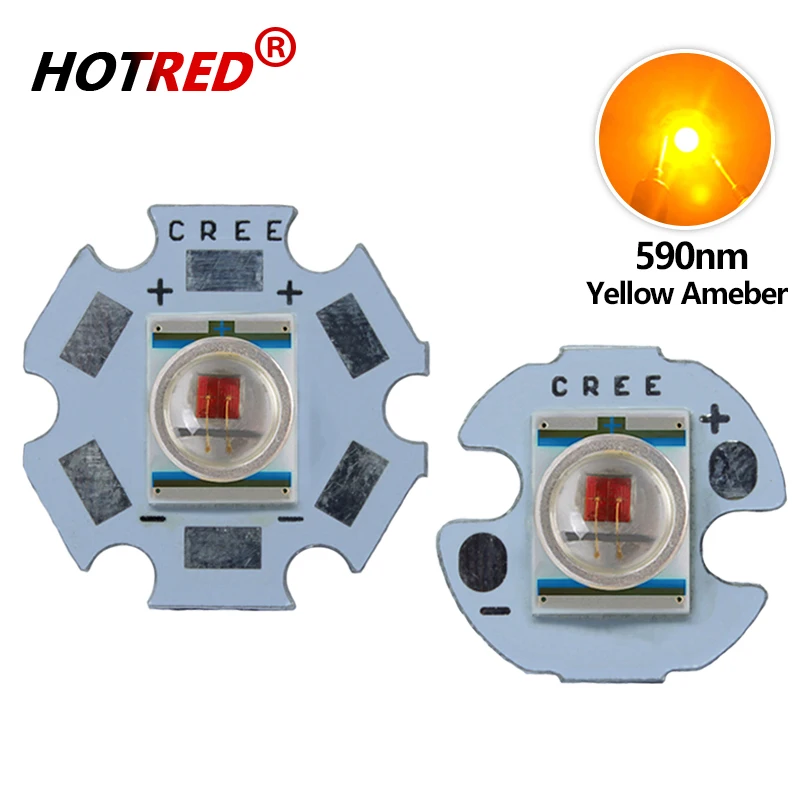 10pcs-3W-Amber-Orange-Yellow-LED-CREE-XR-E-Q5-Chip-emitter-High-Power ...