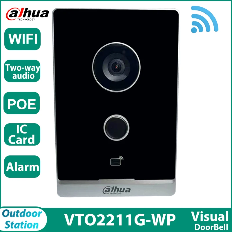 Dahua VTO2211G-WP Mini wireless Visual doorbell for Smart home Card APP ...