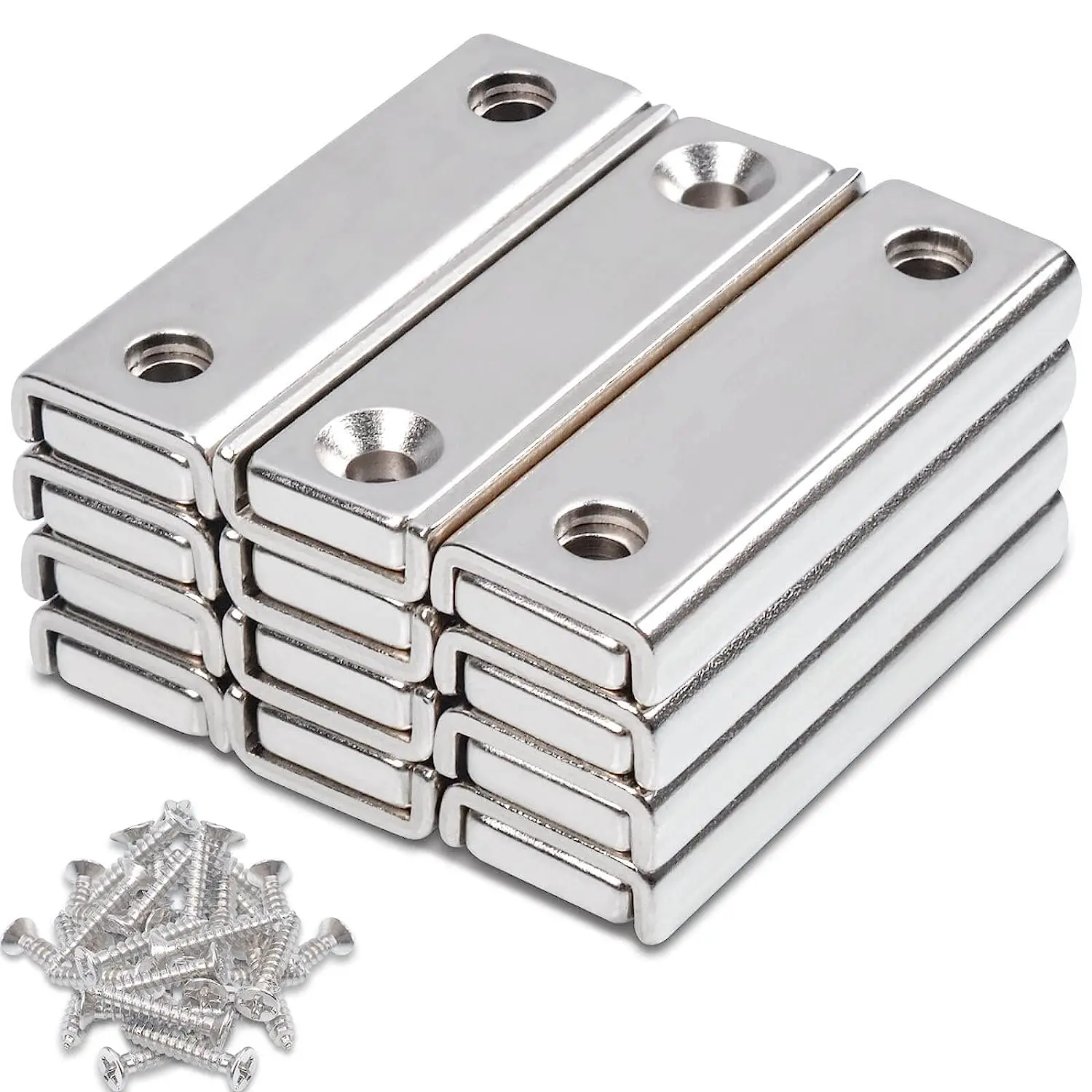 Neodymium Rectangular Pot Magnet Rare Earth Bar Magnets with ...