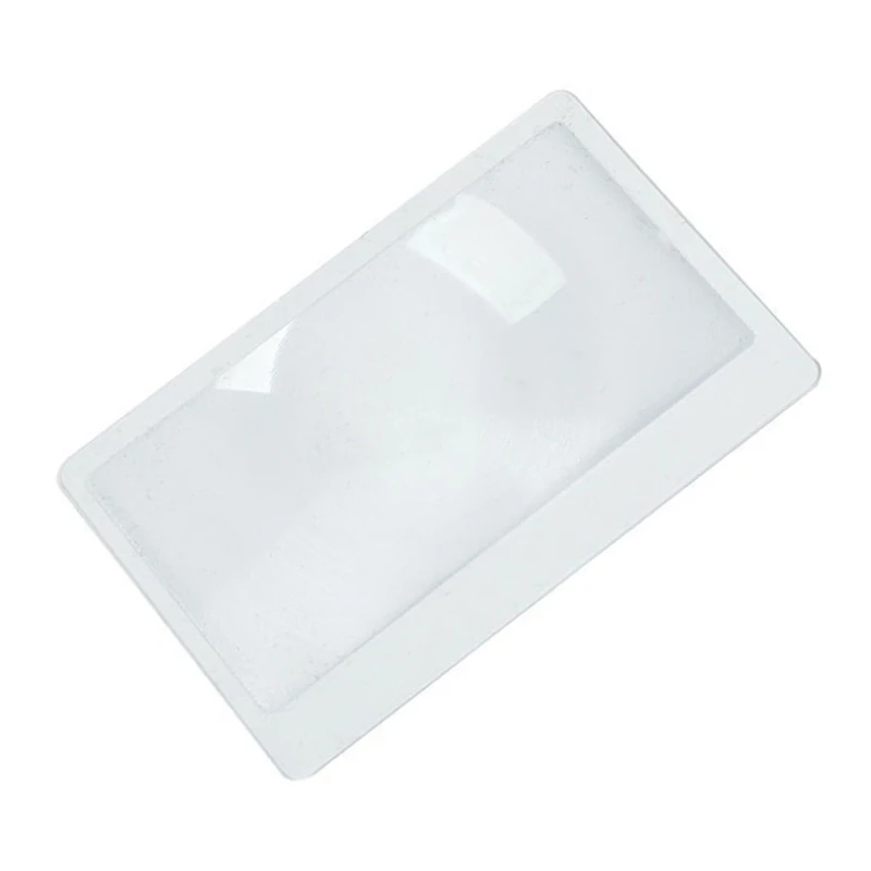 Portable Pocket Wallet Credit Card Sized Magnifying Glass 3X Fresnel ...