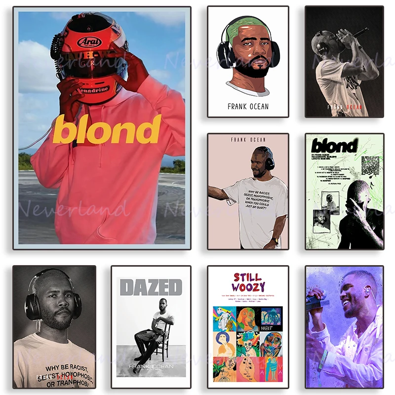 American Hip hop R&B Singer Frank Ocean Music Album Poster Canvas ...
