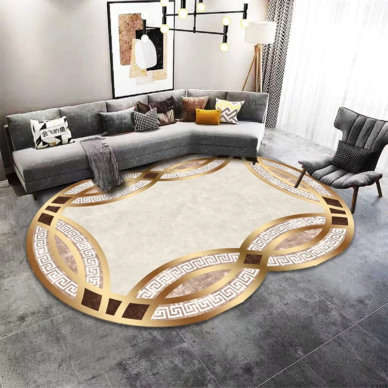 Luxury-European-Style-Oval-Carpet-for-Living-Room-Gorgeous-Home-Non ...