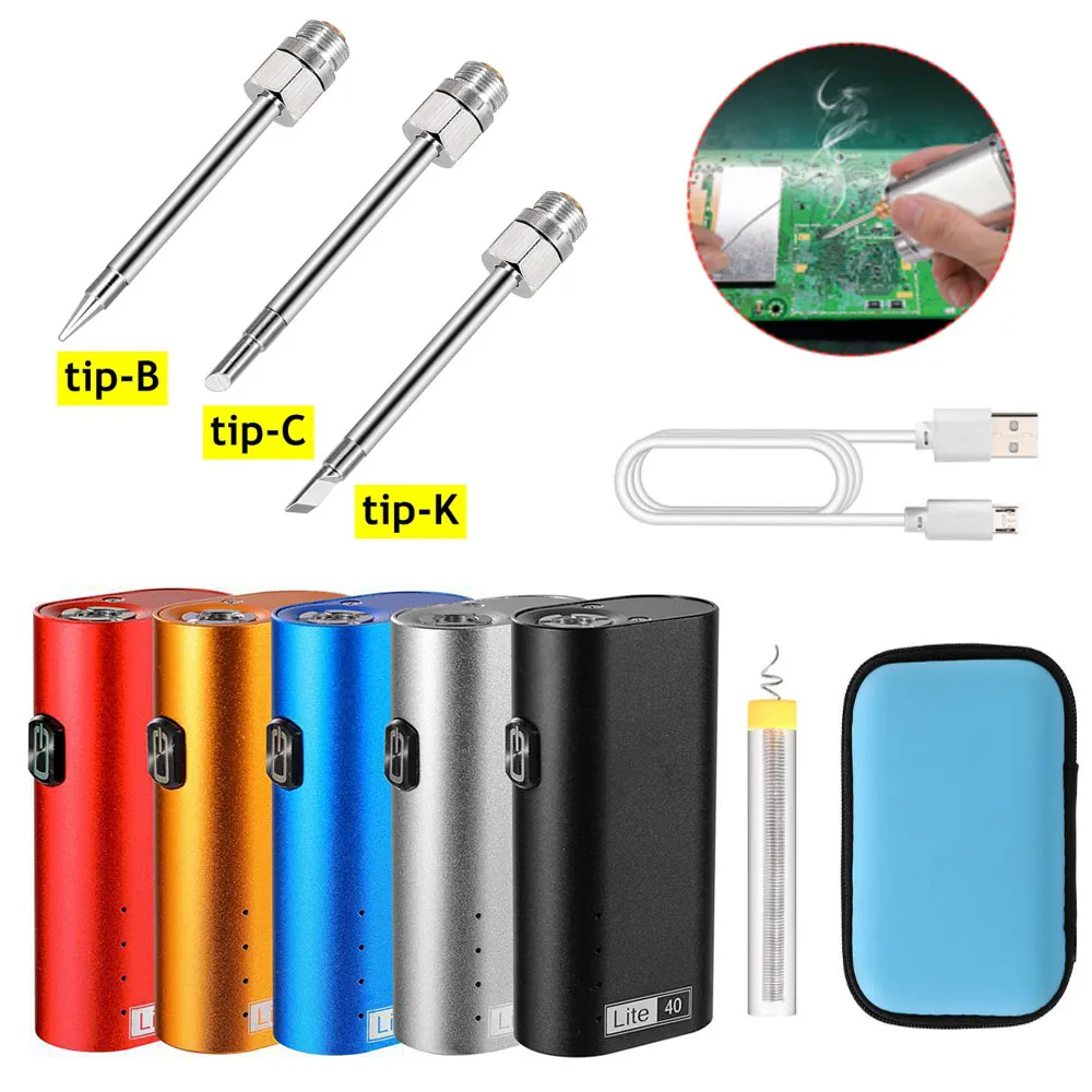 40W-electric-soldering-iron-wireless-charging-soldering-iron-portable ...