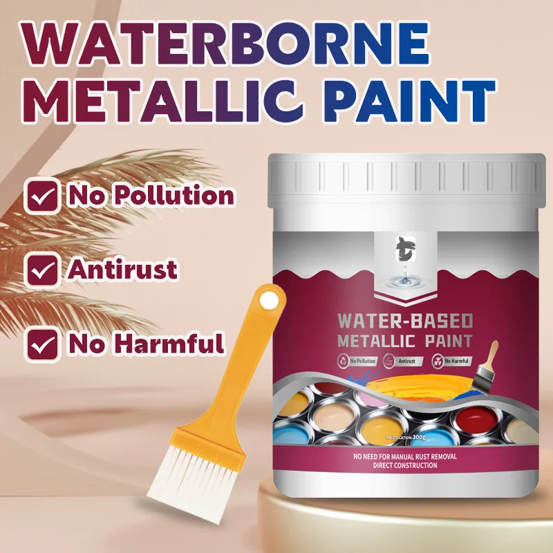 Water-based metal paint; iron rust conversion paint; steel roof ...