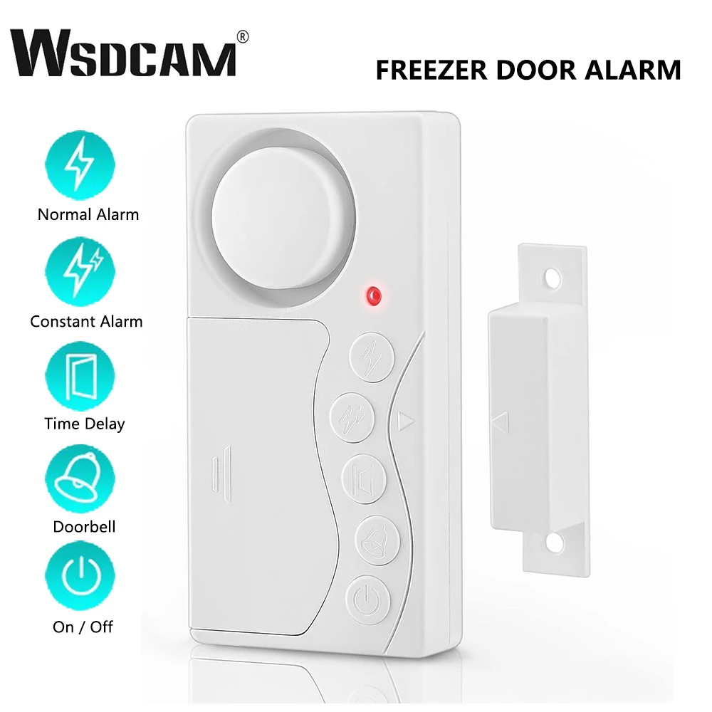WSDCAM-Refrigerator-Alarm-Wireless-Fridge-Alarm-Door-Open-Alarm-with-Delay-Loud-108-dB-Magnetic ...