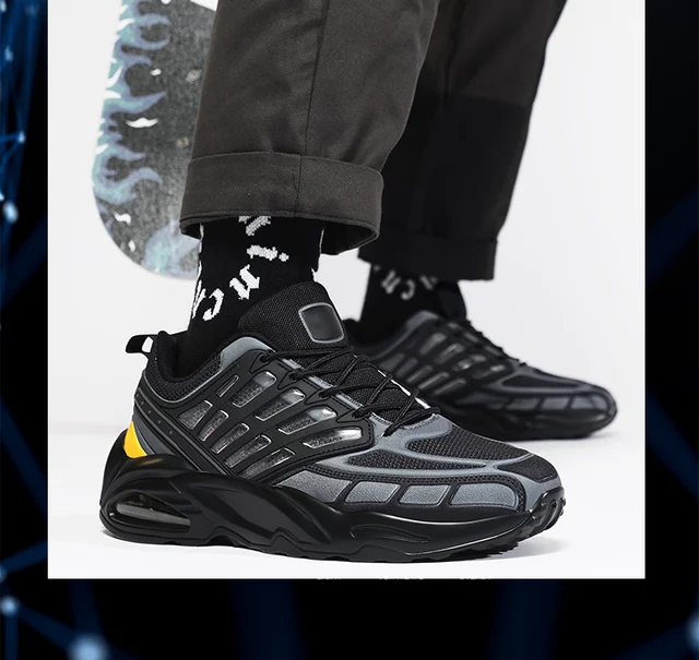 Sepatu Lari Olahraga Pria, Bantalan Udara Maraton 39-46, 57% OFF