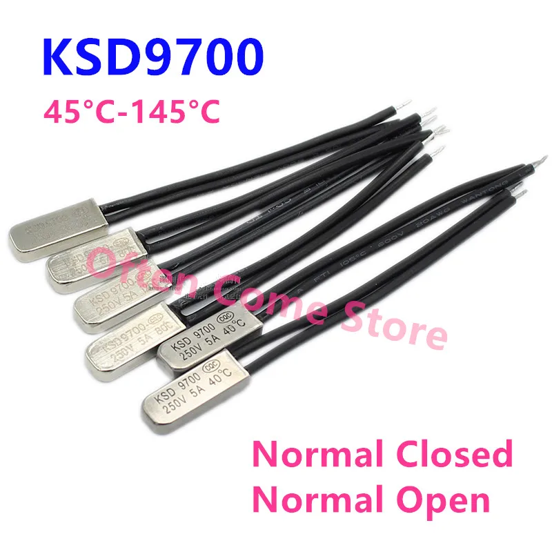 KSD9700 250V 5A 85C 95C 45-145 Degree Celsius Normally Closed Open ...