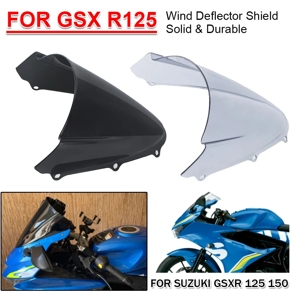 Motorcycle-Windshield-Protector-Touring-Flyscreen-Double-Bubble ...