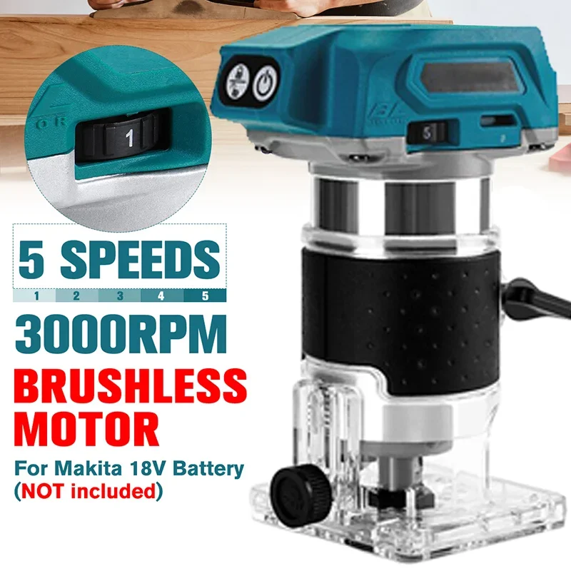 5-Speeds-Brushless-Motor-Electric-Hand-Trimmer-Cordless-Wood-Router ...