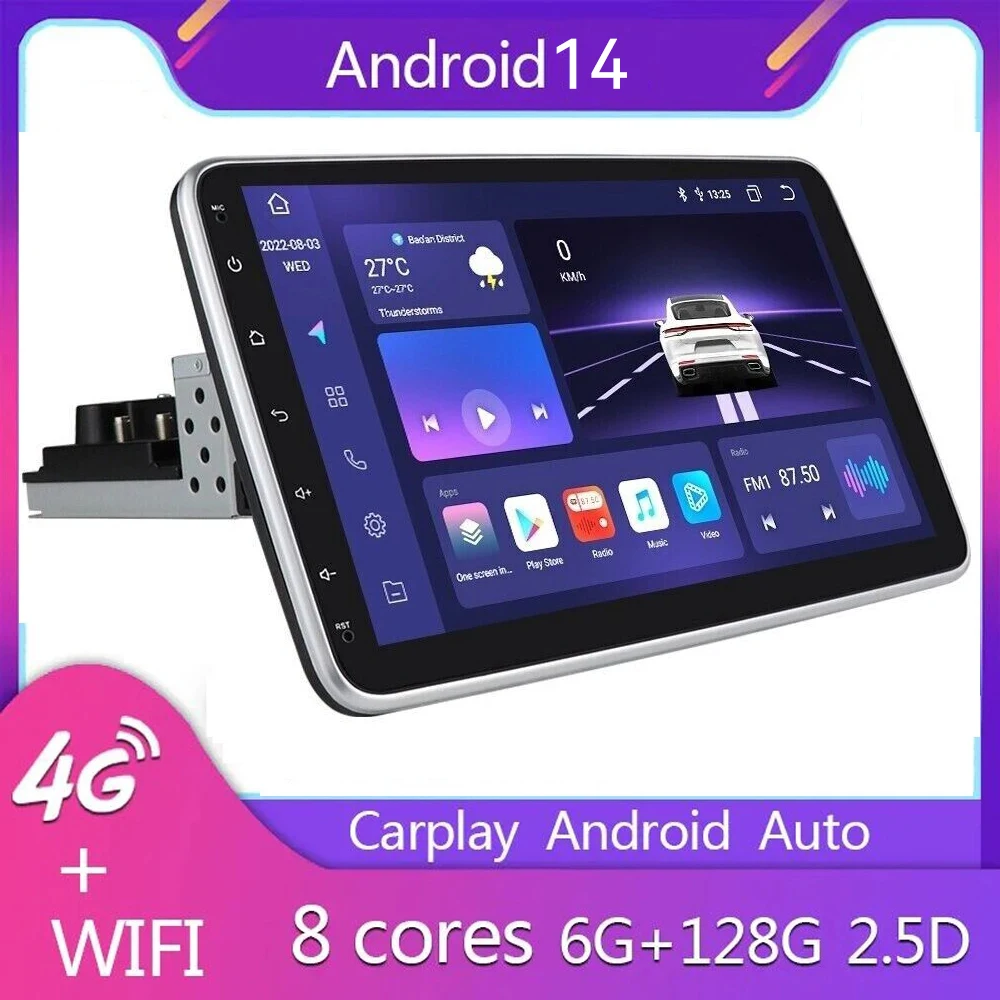 1-Din-Universal-Car-Radio-Multimedia-Video-Player-10-Inch-360-Rotation ...