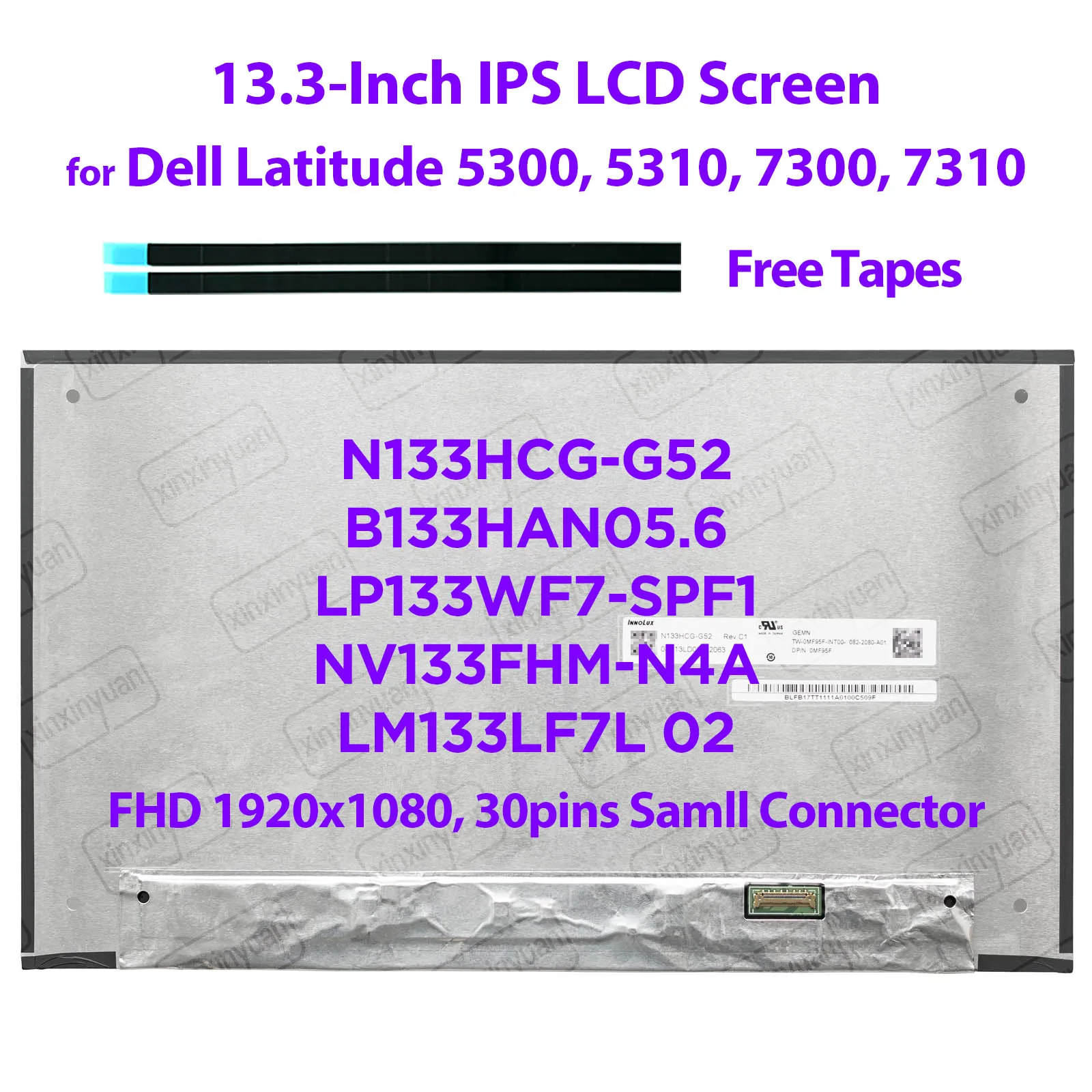 13.3-Inch Laptop LCD Screen N133HCG-G52 B133HAN05.6 LP133WF7-SPF1 for ...