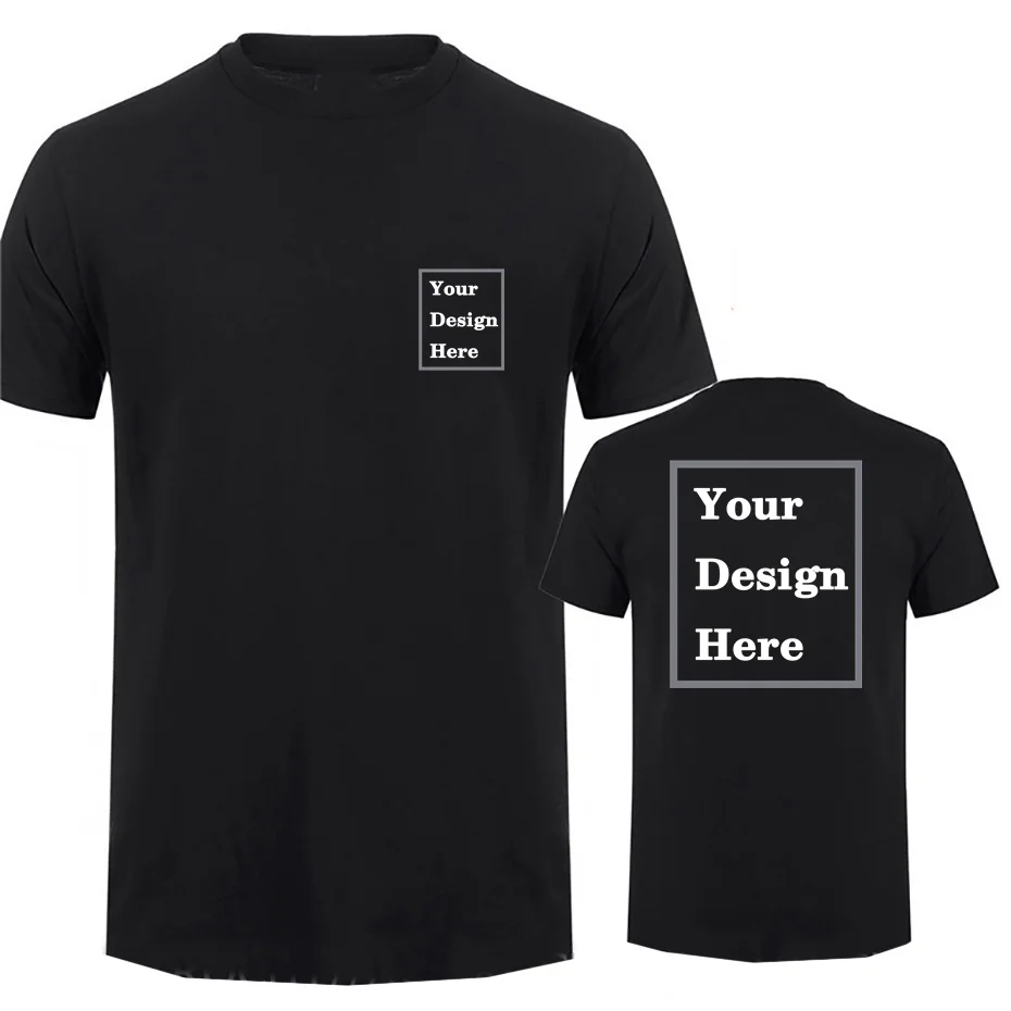 Unisex Custom LOGO Printing Tshirt Personalized Men T Shirt Your Design ...