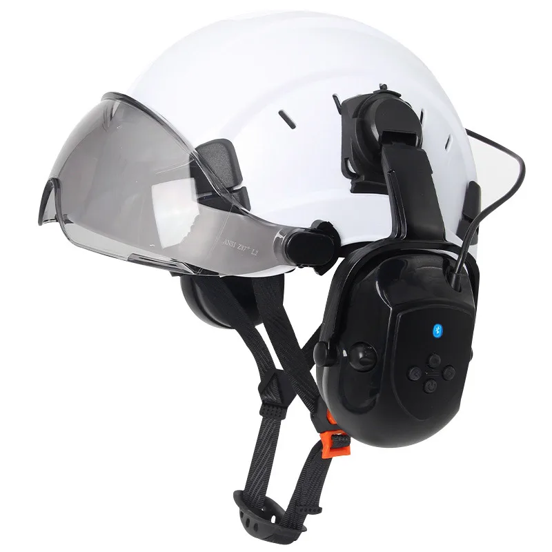 Casco-de-seguridad-con-orejeras-y-Bluetooth-5-0-protecci-n-ANSI-para-la ...
