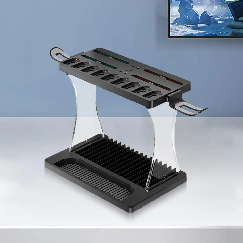 Game Storage Rack Multifunctional Organizer Rack Charging Dock Station ...