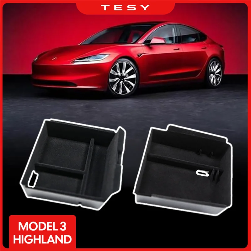 for Tesla Model 3 Highland 2024 Console Armrest Storage Organizer ...
