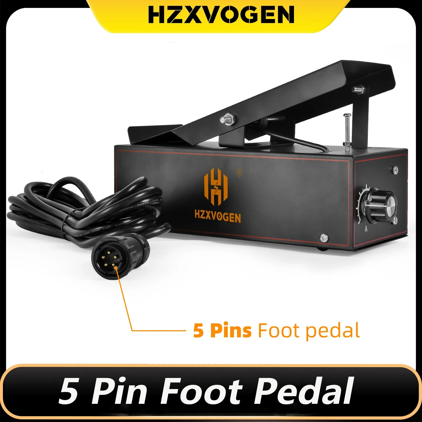 5-Pin-Foot-Pedal-1K-for-HZXVOGEN-TIG-Welder-HVT250P-AC-DC-10-200-Amp ...