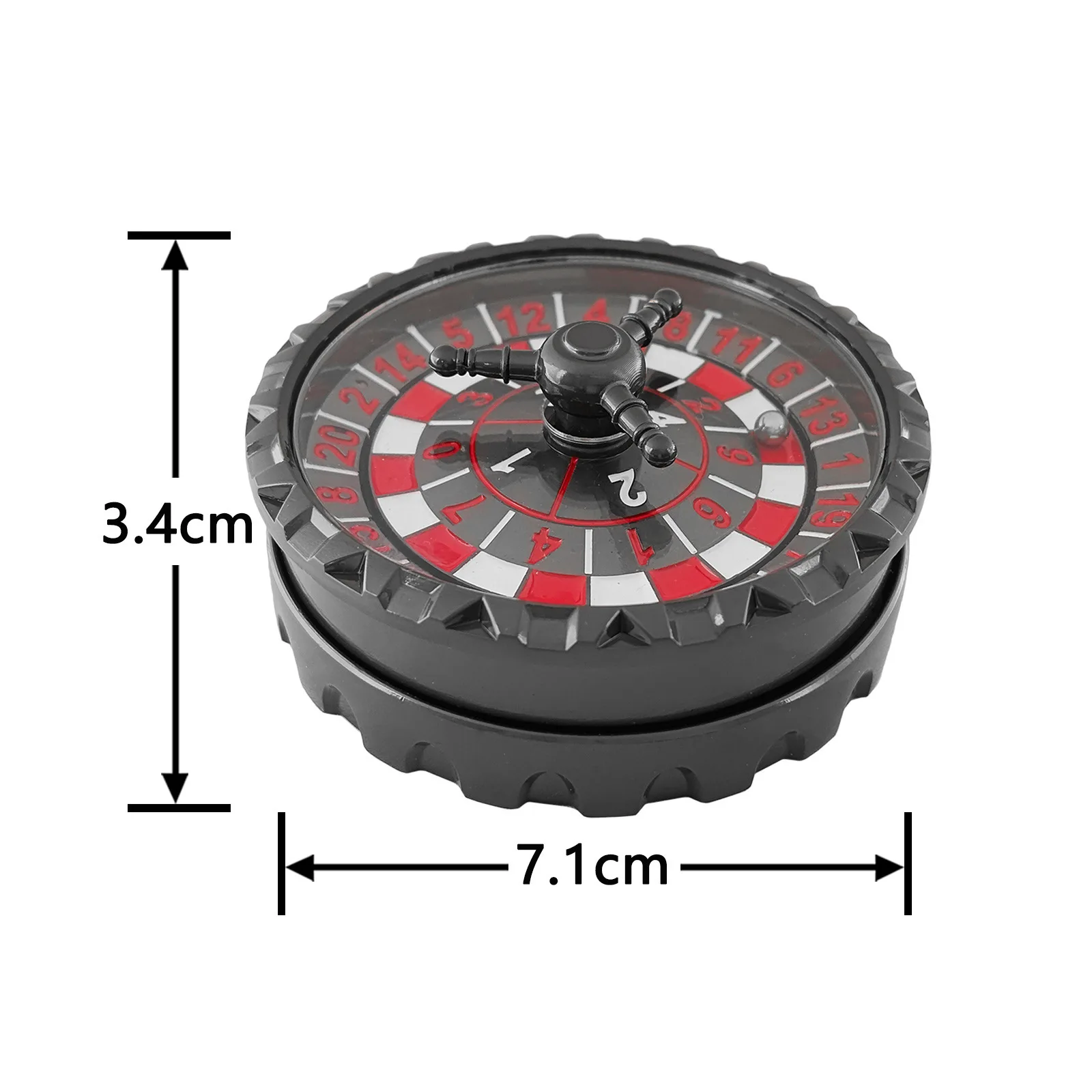 Gyro Dices 7-in-1 Rotating Roulette Dice Multi sided Metal Dice TRPG ...