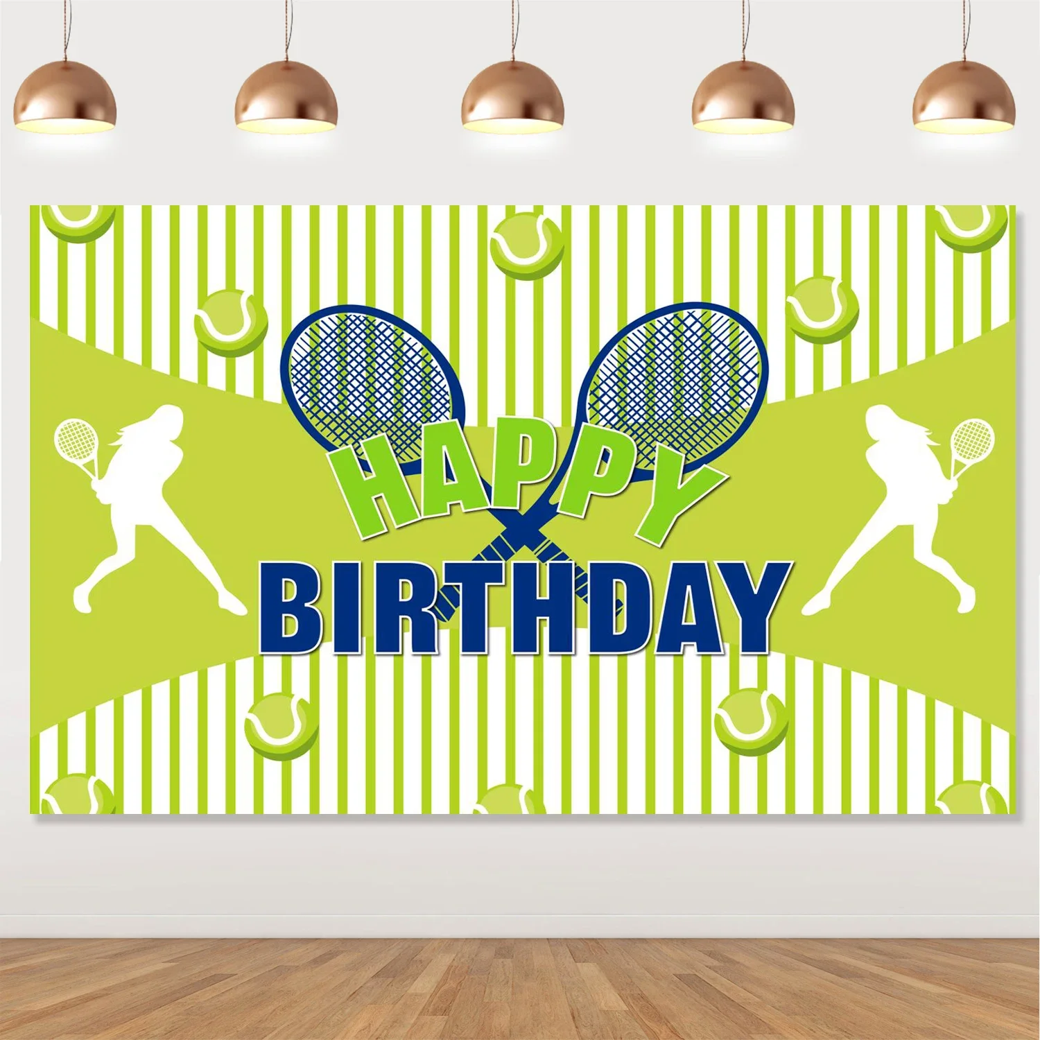 Cheereveal-Tennis-Theme-Backdrop-Tennis-Birthday-Party-Decorations-for ...
