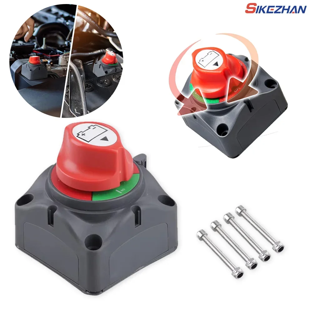 Battery Disconnect Switch 12V 24V 300A Car Isolator Disconnect Rotary ...