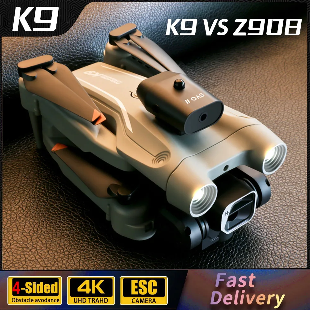 K9Pro HD 드론 4K 전문 광각 광학 흐름 현지화, 4 방향 장애물 회피 쿼드콥터 Vs Z908 선물 장난감, 신제품 ...