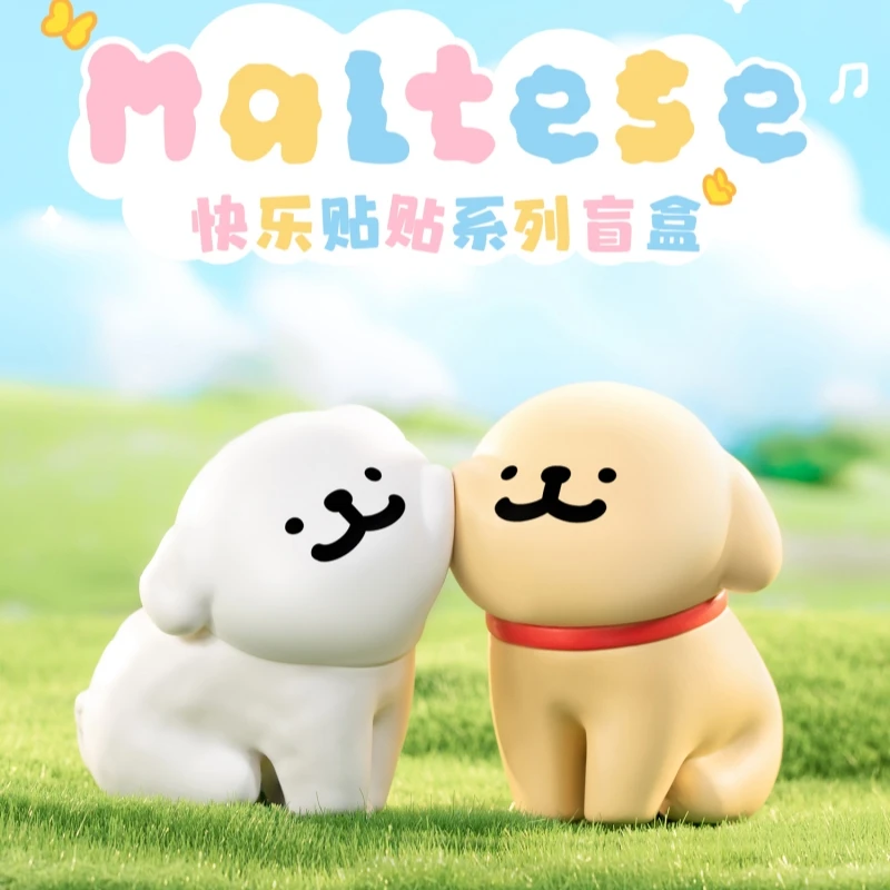 Funny Cartoon Maltese Cute Figurine Blind Box Original Genuine Version ...