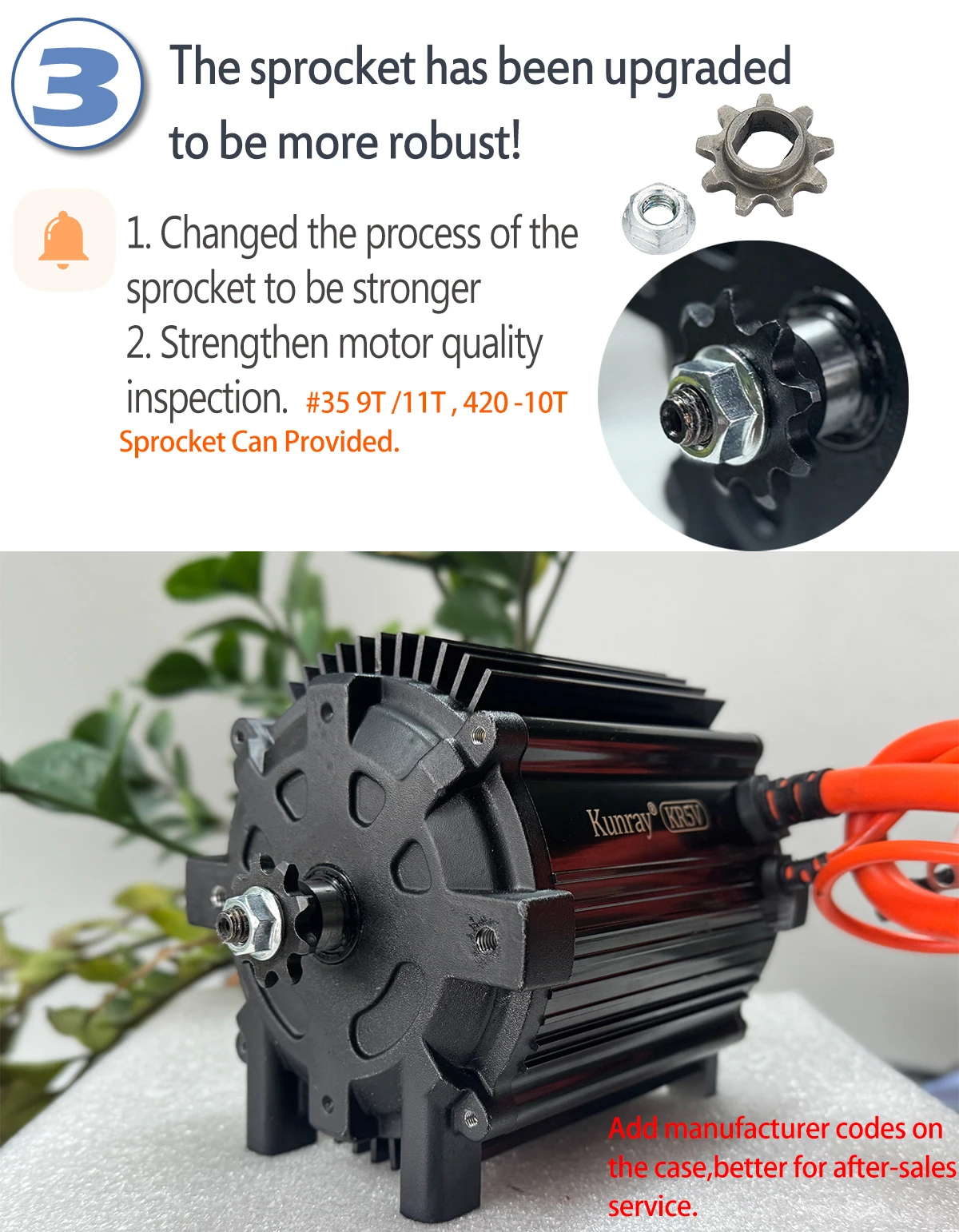 Kunray KR5V 72V 5000W Brushless Motor Kit – Razor Upgrade & Eco Power