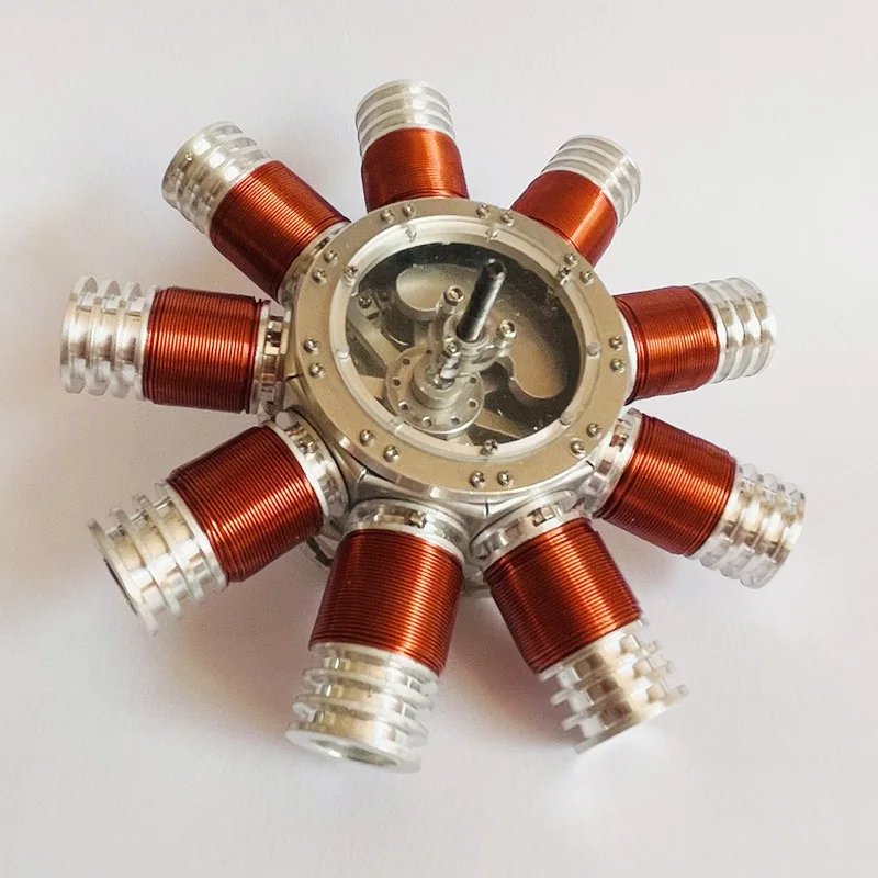 Star Nine cylinder Engine Model Strong Magnetic Piston DC Brushless ...