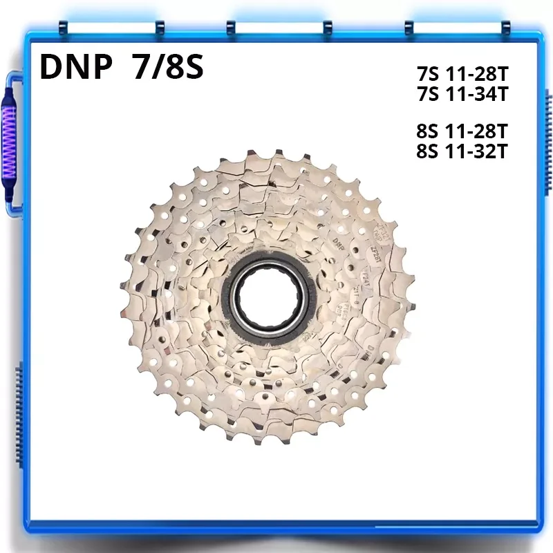 DNP Mountain 7/8/9/10 Speed Bike Cassette 7s 8s 9s 10s 11-28T 11-32T Freewheel 28t 32t Flywheel ...