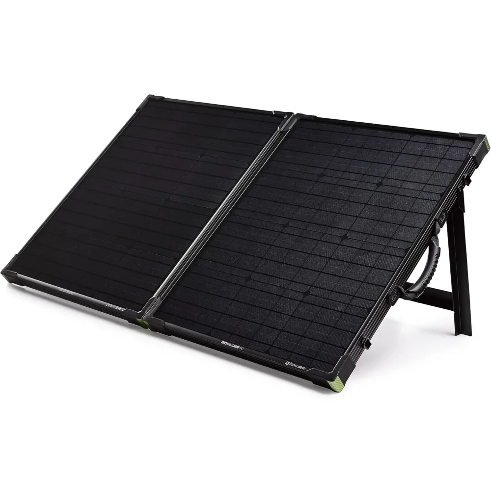 Boulder 100 Solar-Panel Briefcase Charging Kit, 12-Volt Battery Charger ...