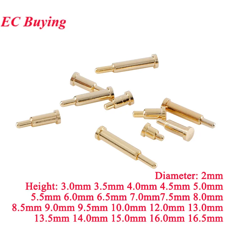 5-10Pcs Pogo Pin Connector Pogopin Battery Spring Loaded Contact SMD ...