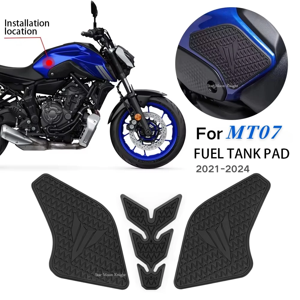 For Yamaha MT 07 mt07 MT-07 2021-2024 Motorcycle Side Fuel Tank ...