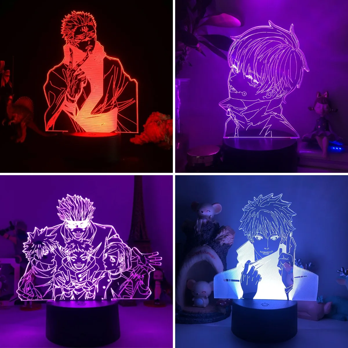 Jujutsu-Kaisen-Inumaki-Toge-LED-gece-lambas-Anime-ryrysukuna-Satoru ...