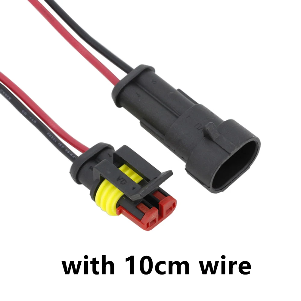 Conector de cable eléctrico impermeable, juego de enchufes, conectores automáticos con cable ...