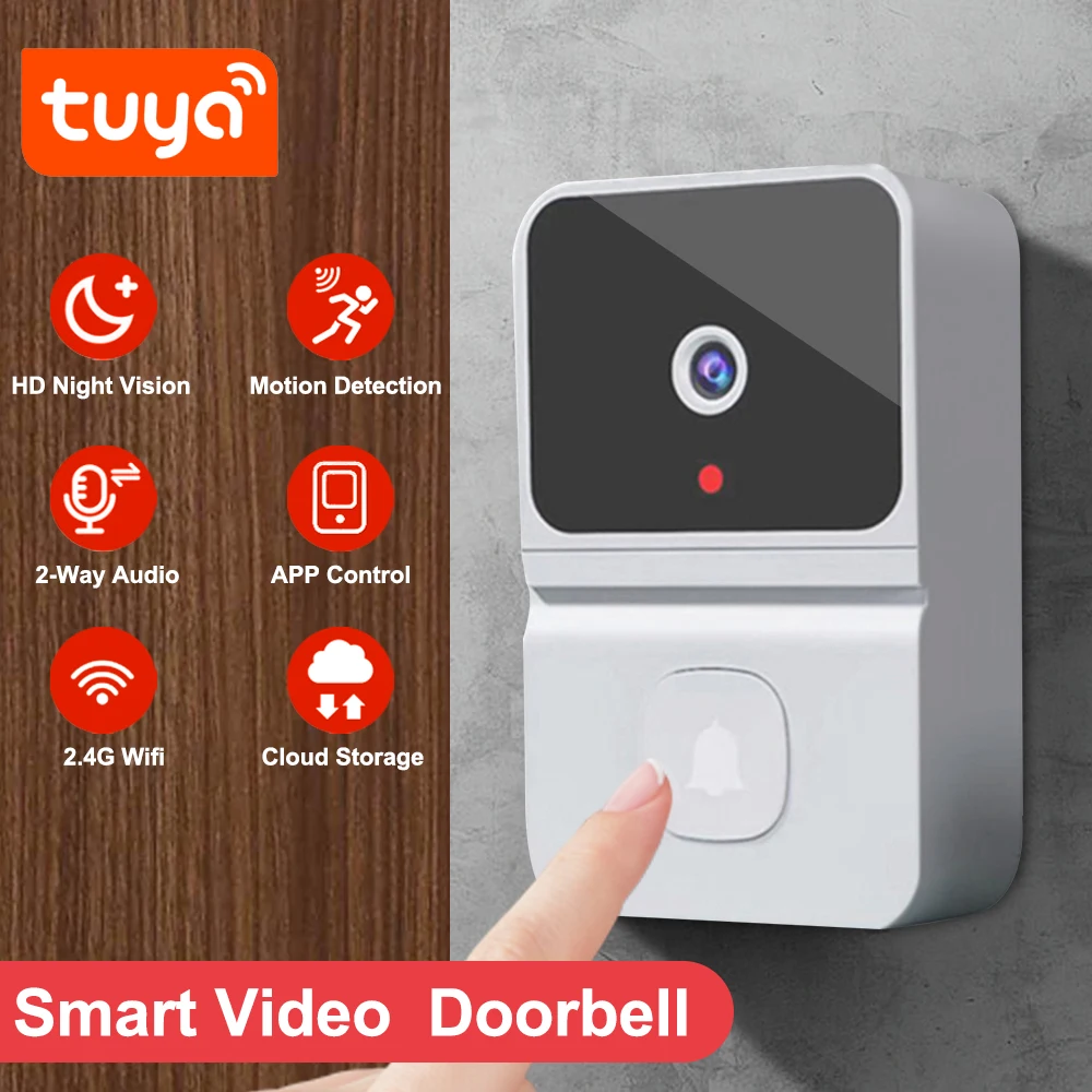 Tuya-WiFi-Video-Doorbell-Camera-Smart-Doorbell-450P-Night-Vision-2-Way ...