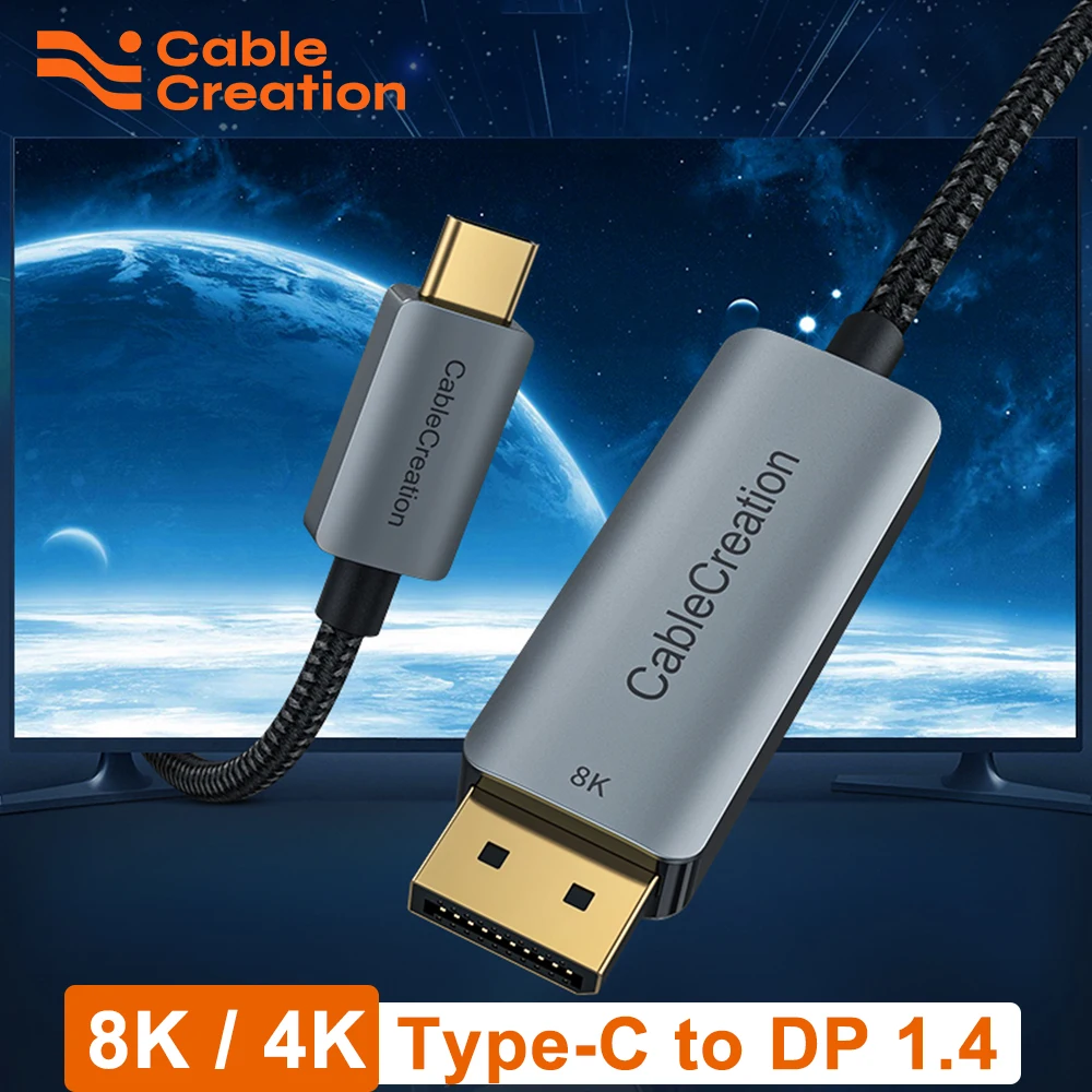 CableCreation Cable USB tipo C a DisplayPort 4K @ 60Hz 2K 165Hz 2K 144Hz tipo C a DP ...