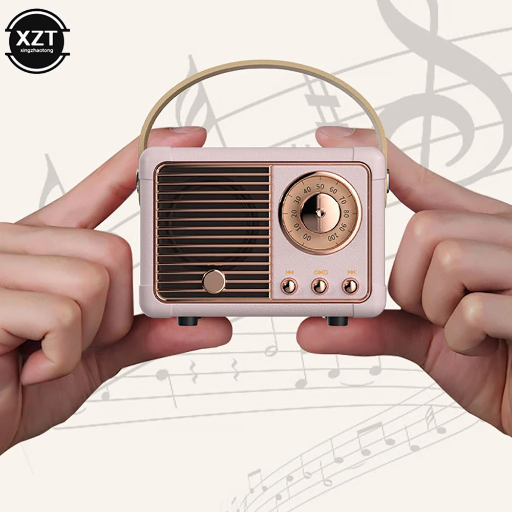 Mini-Wireless-Retro-Bluetooth-Speaker-Vintage-FM-Radio-Portable-USB ...