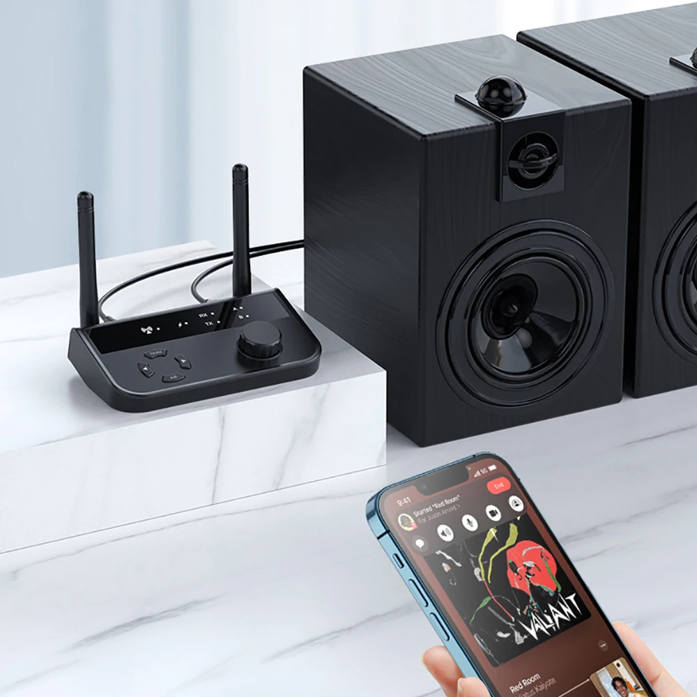 New 2In1 TWS Bluetooth 5.3 Audio Transmitter Receiver 3.5mm AUX Jack ...